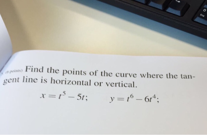 Solved Find the points of the curve where the tan- N ints | Chegg.com