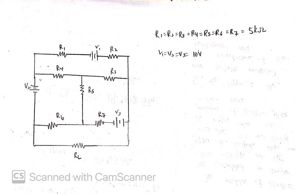 Solved Calculate the Rth and VTH using | Chegg.com