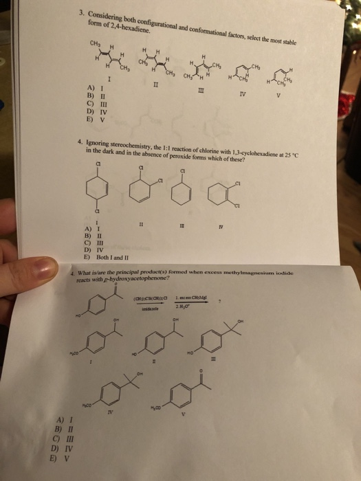 Solved 3. Considering both form of 2,4-hexadiene. and | Chegg.com