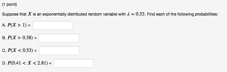 Solved Suppose that X is an exponentially distributed random | Chegg.com