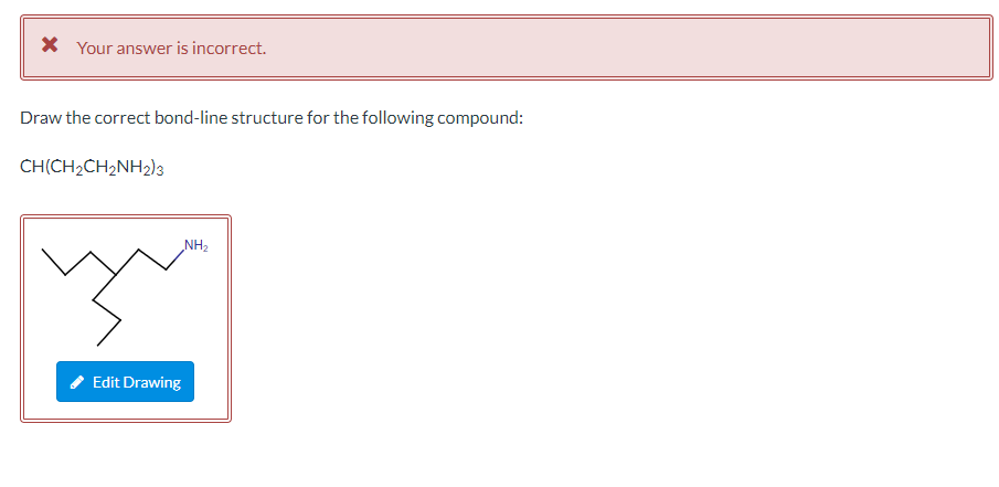 Solved Draw the correct bond-line structure for the | Chegg.com
