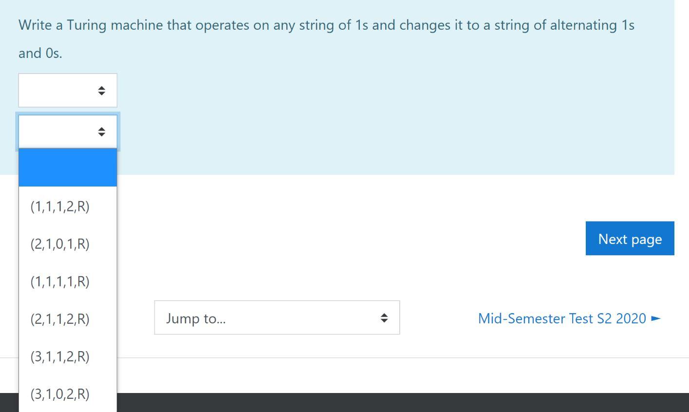 Solved Consider the following instruction set for a Turing | Chegg.com