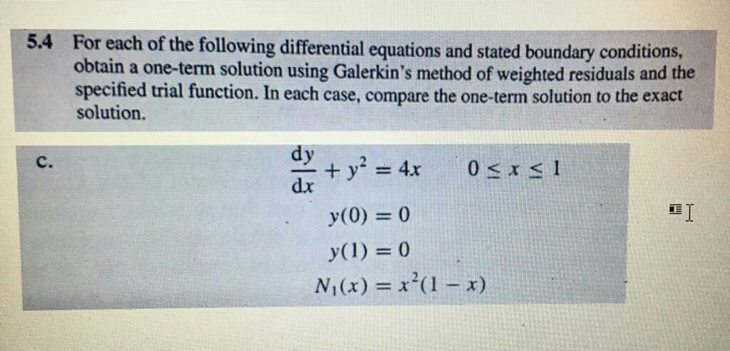 Solved or each of the following differential equations and | Chegg.com