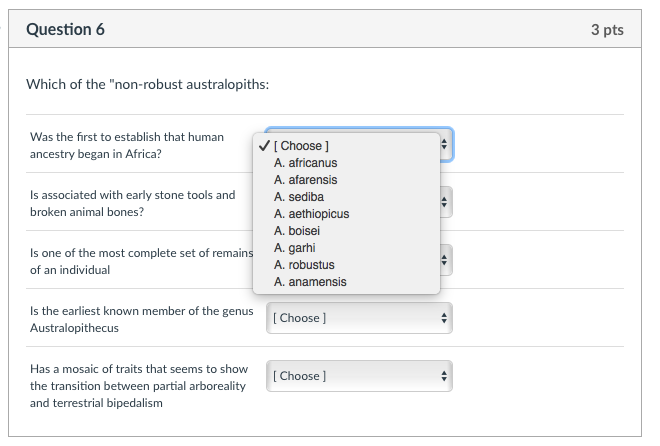 Solved Question 6 3 pts Which of the "non-robust | Chegg.com
