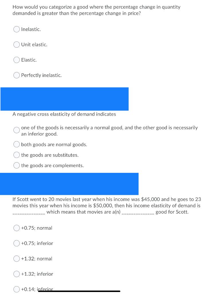 Solved How would you categorize a good where the percentage | Chegg.com