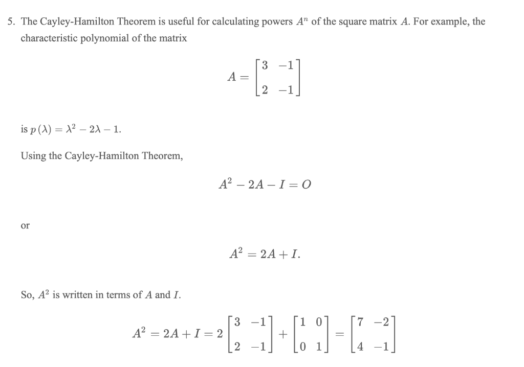Solved The characteristic polynomial of a square matrix A is | Chegg.com