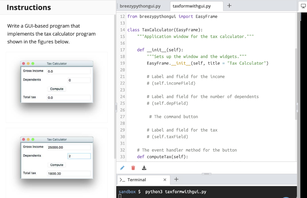 Instructions Breezypythongui Py T Axformwithgui Py