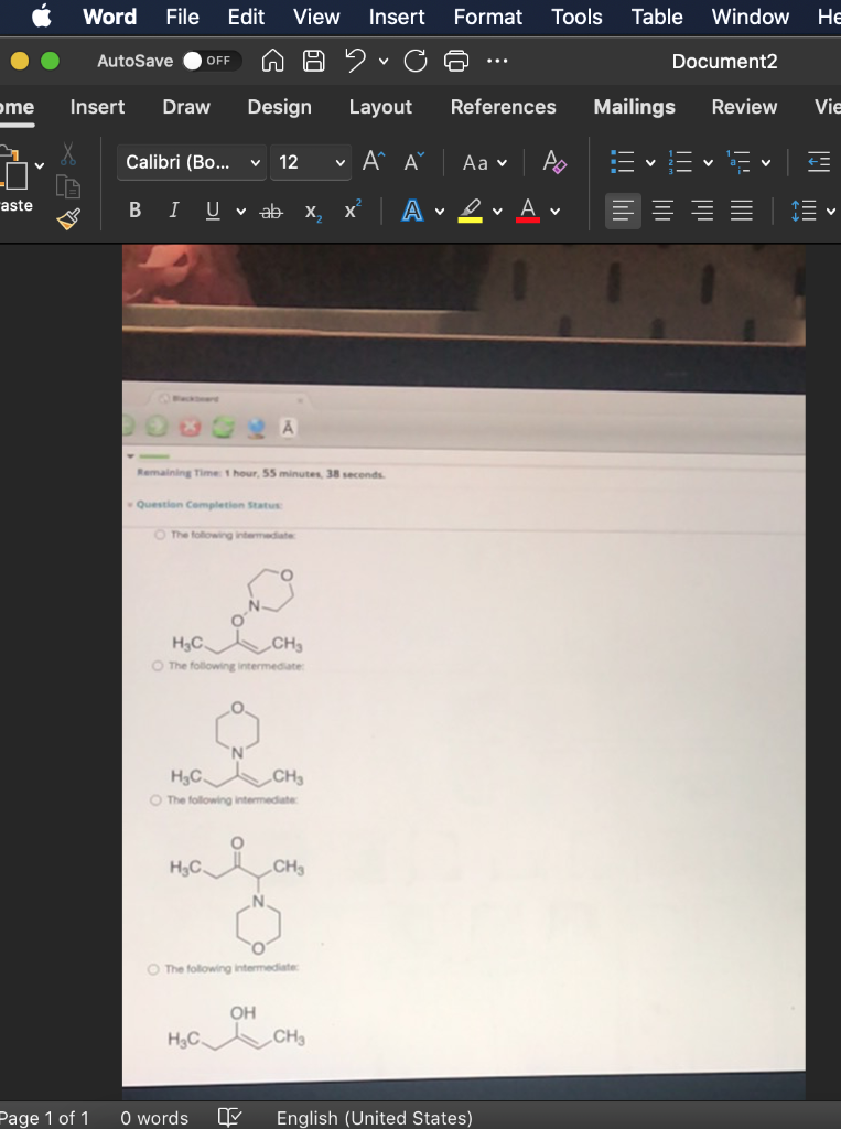 Solved Word File Edit View Insert Format Tools Table Window | Chegg.com
