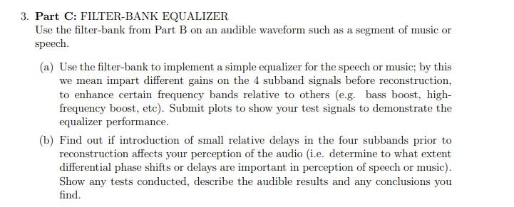 Solved Part A: FIR FILTER DESIGN 2-WAYS In this problem you | Chegg.com