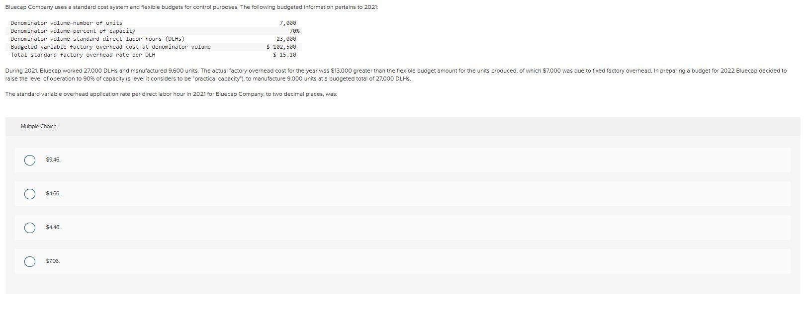 Solved aise the level of operation to 90% of capacity (a | Chegg.com