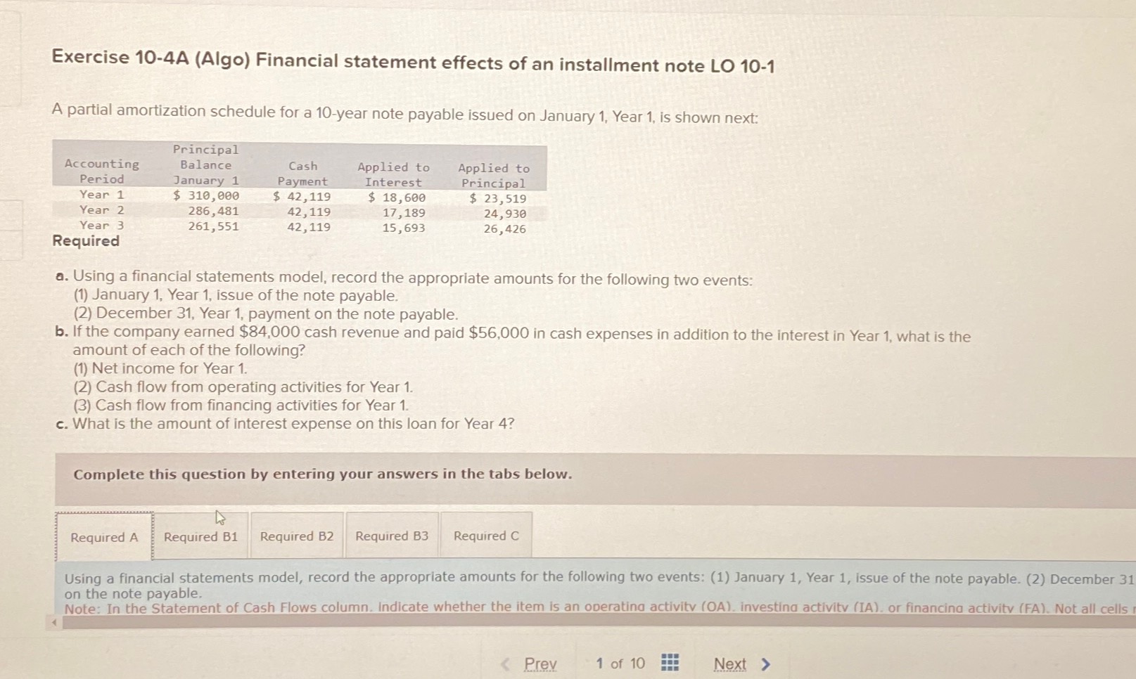 Solved Exercise 10-4A (Algo) Financial statement effects of | Chegg.com