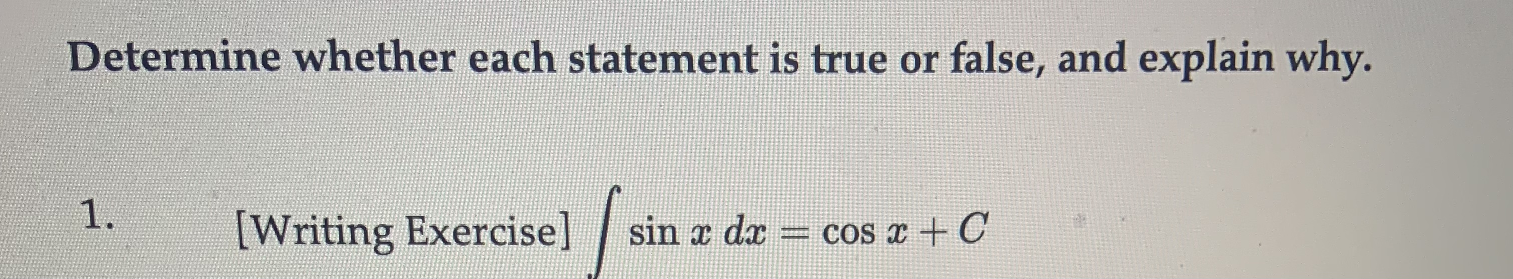 Solved Determine whether each statement is true or false, | Chegg.com