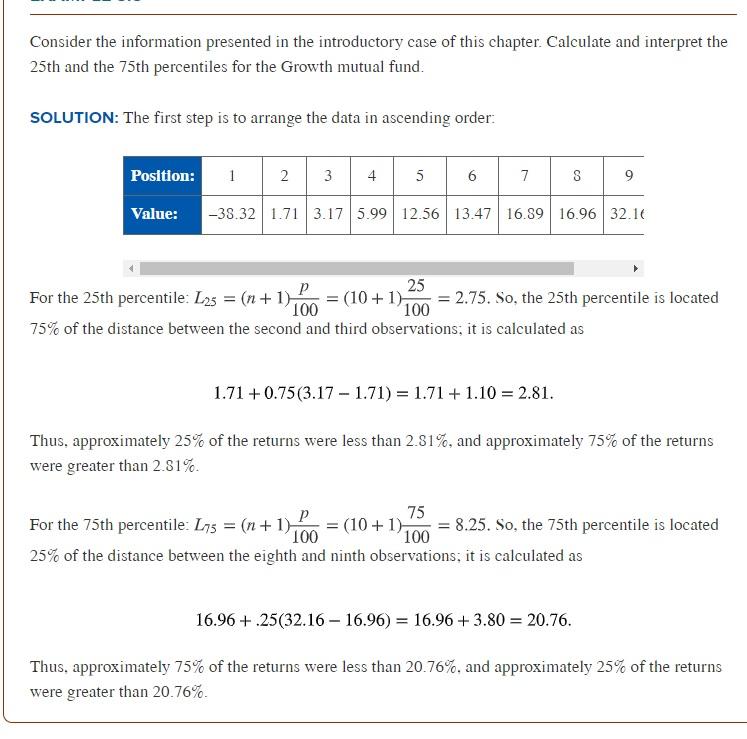 Solved Calculate the 20th, 40th, and 70th percentiles for | Chegg.com