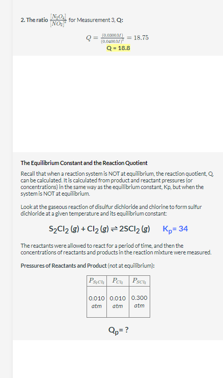 Solved In a closed system, this reaction establishes an | Chegg.com