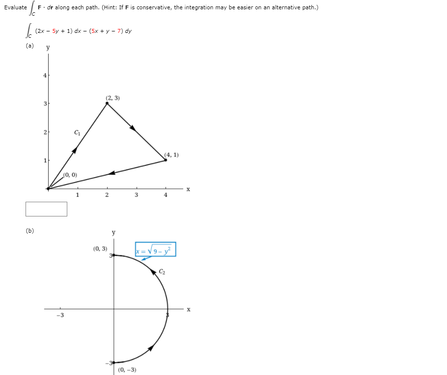 Solved Evaluate F. dr along each path. (Hint: If F is | Chegg.com