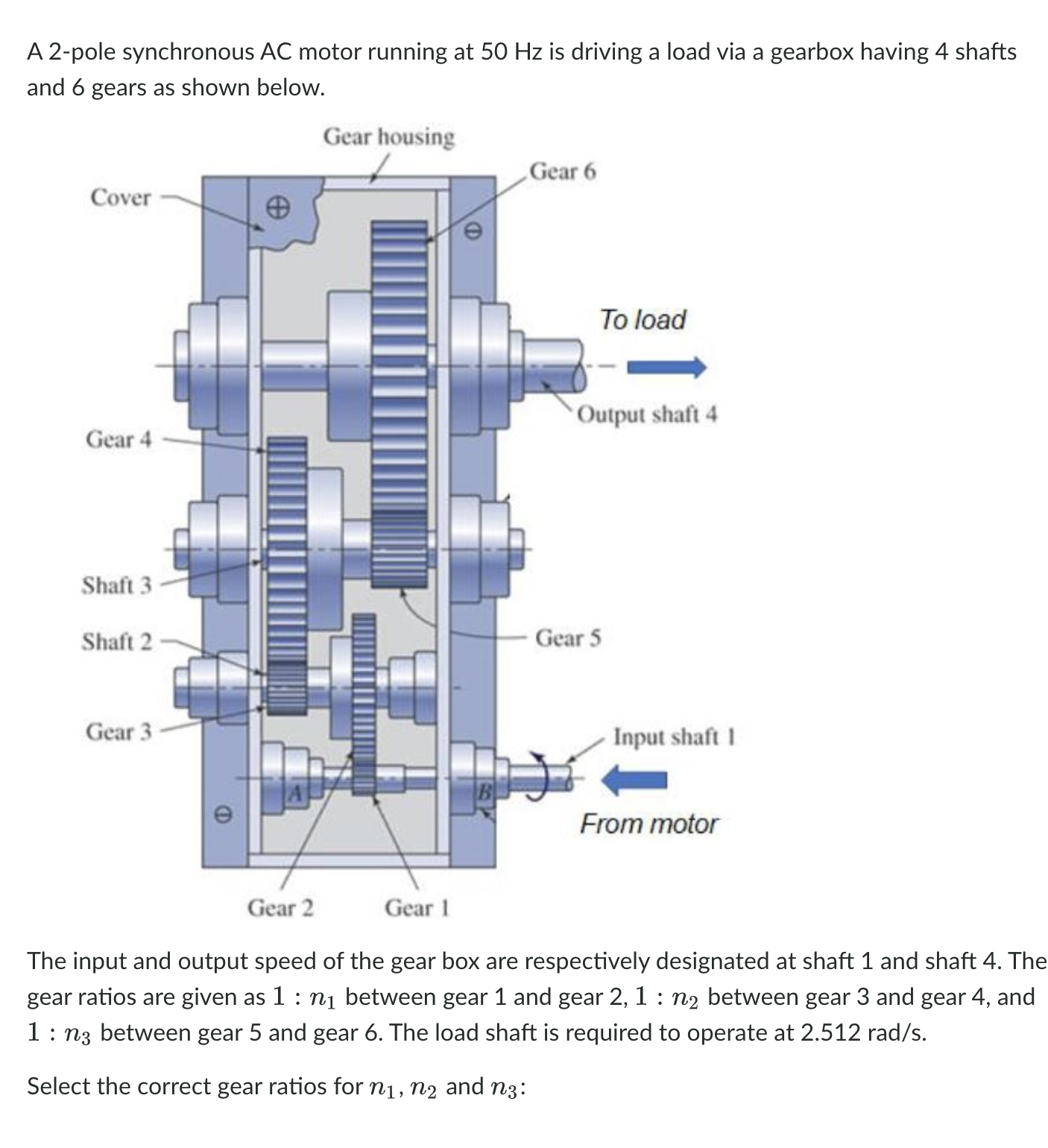 Solved A 2-pole synchronous AC motor running at 50 Hz is | Chegg.com