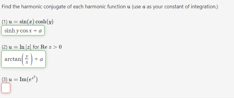 Find the harmonic conjugate of each harmonic function | Chegg.com