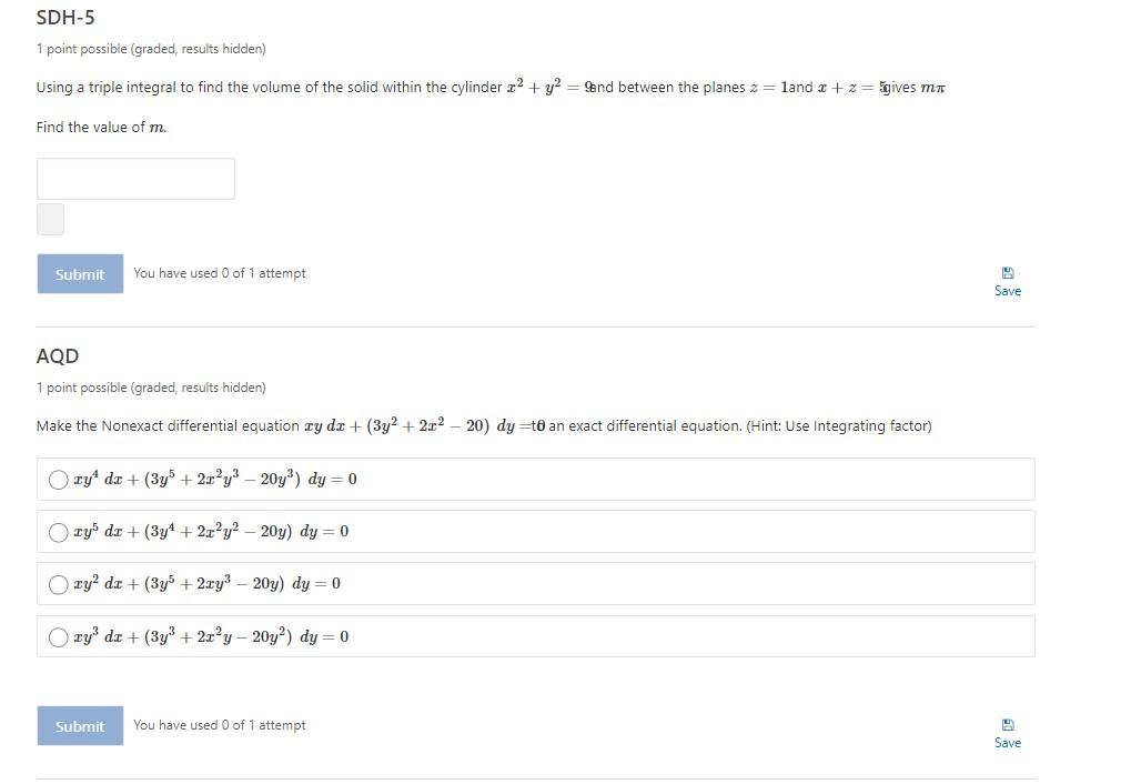 Solved SDH-5 1 point possible (graded, results hidden) Using | Chegg.com