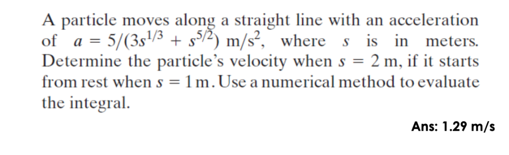 Solved: A Particle Moves Along A Straight Line With An Acc... | Chegg.com