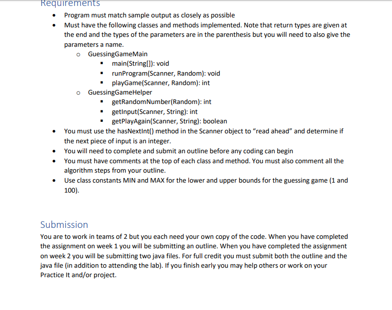 Solved Problem Write a program that plays a guessing game | Chegg.com