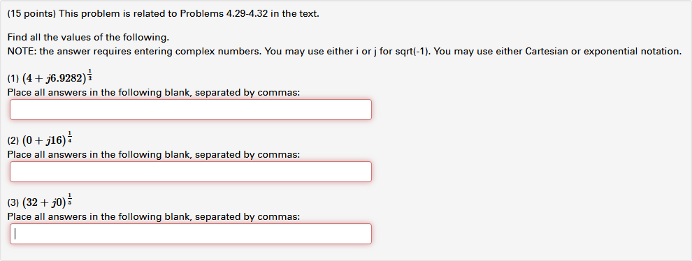 Solved Find all the values of the following. NOTE: the | Chegg.com
