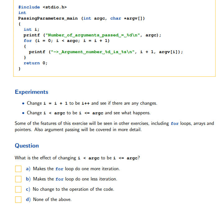 Solved Include Int Passingparametersmain Int Arge Char 