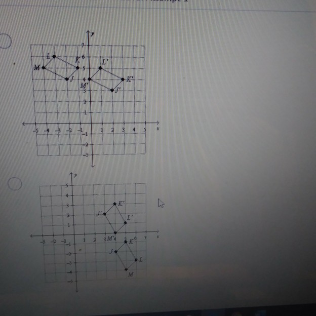 Solved Question 20 (5 points) Graph the image of each figure | Chegg.com