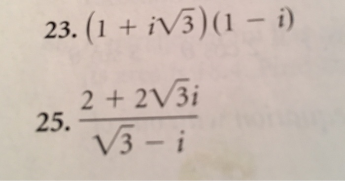 Solved Convert to trigonometric notation and then multiply | Chegg.com