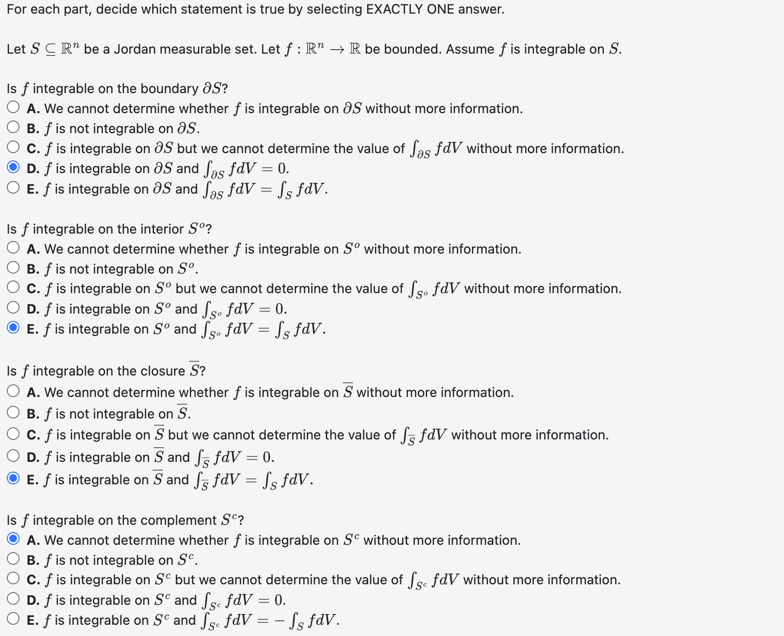 Solved For each part, decide which statement is true by | Chegg.com