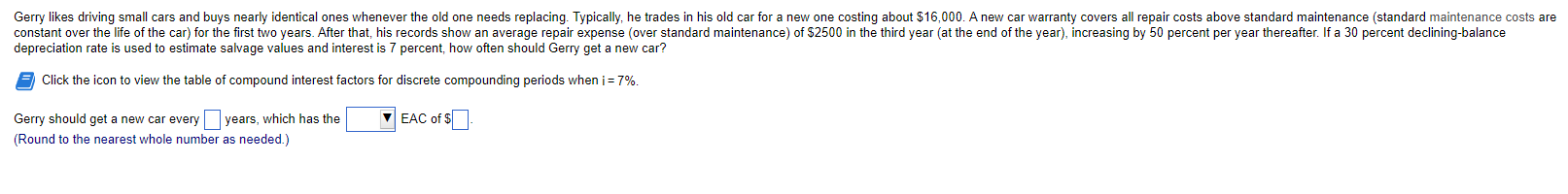 Solved Please use factor table, otherwise please round to | Chegg.com