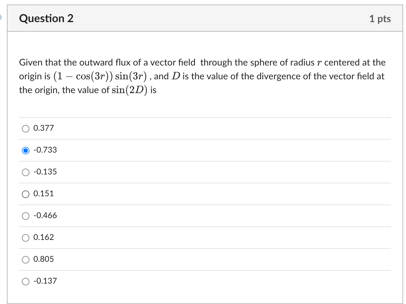 Solved Given that the outward flux of a vector field through | Chegg.com