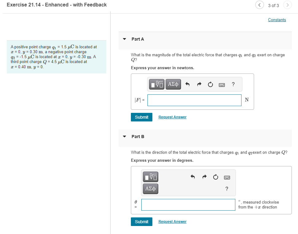 Solved A positive point charge q1=1.5μC is located at | Chegg.com