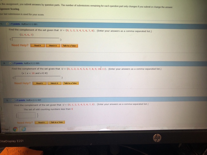 Solved r this assignment, you submit answers by question | Chegg.com