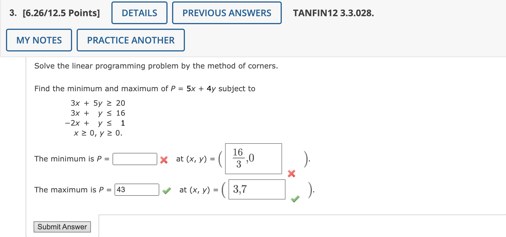Solved Solve the linear programming problem by the method of | Chegg.com