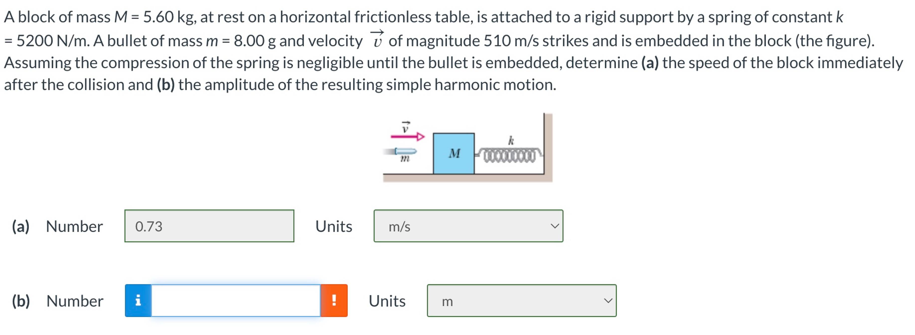 Solved A block of mass M = 5.60 ﻿kg, ﻿at rest on a | Chegg.com