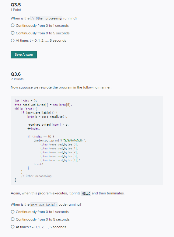 Solved Q3 Serial Timing 15 Points We want to understand | Chegg.com