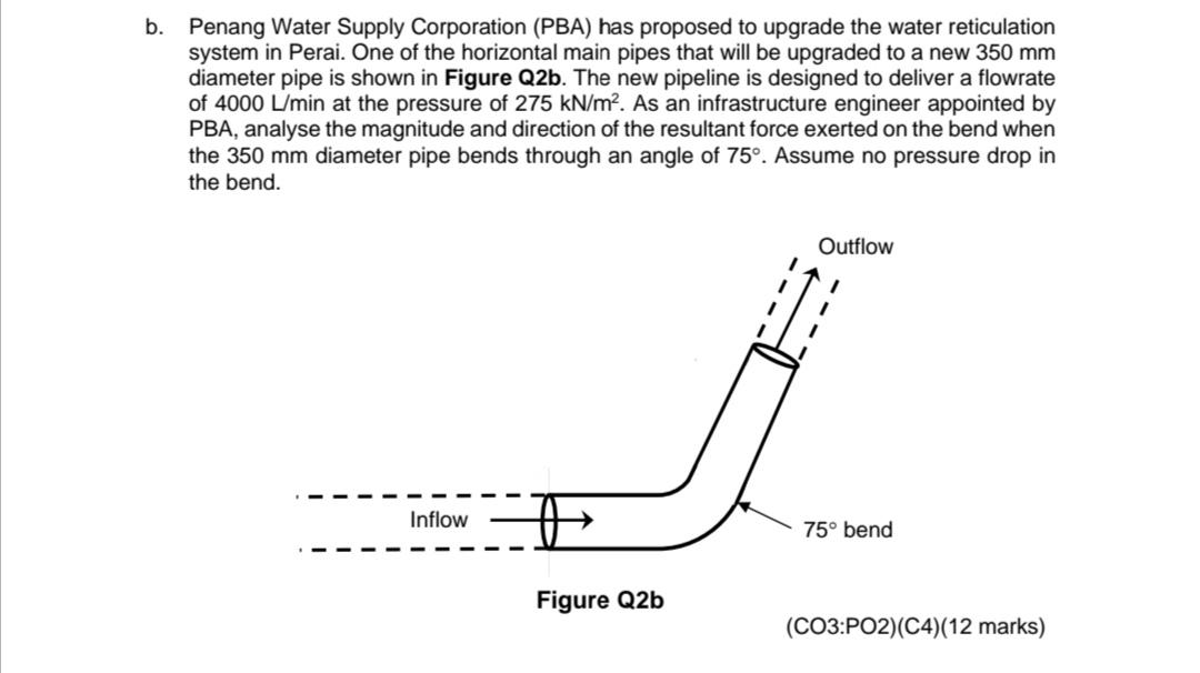 Solved b. Penang Water Supply Corporation (PBA) has proposed | Chegg.com