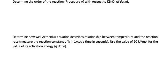 Procedure A: Temperature: -21 C -21 C -21 C -21 C | Chegg.com