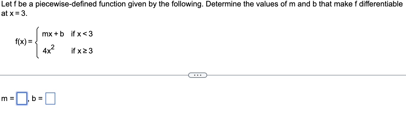 Solved Let f be a piecewise-defined function given by the | Chegg.com