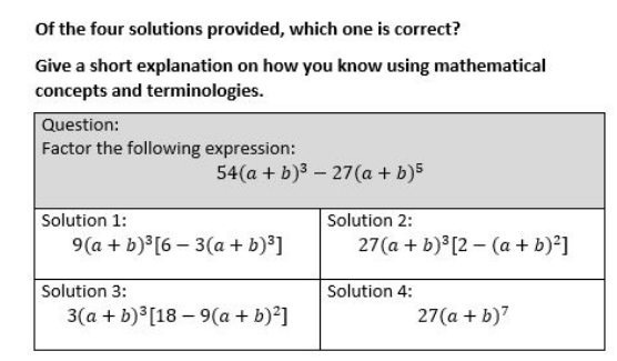 Solved Of the four solutions provided, which one is correct? | Chegg.com