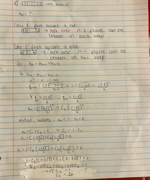 Solved Can someone check and explain how to find c1 and c2, | Chegg.com