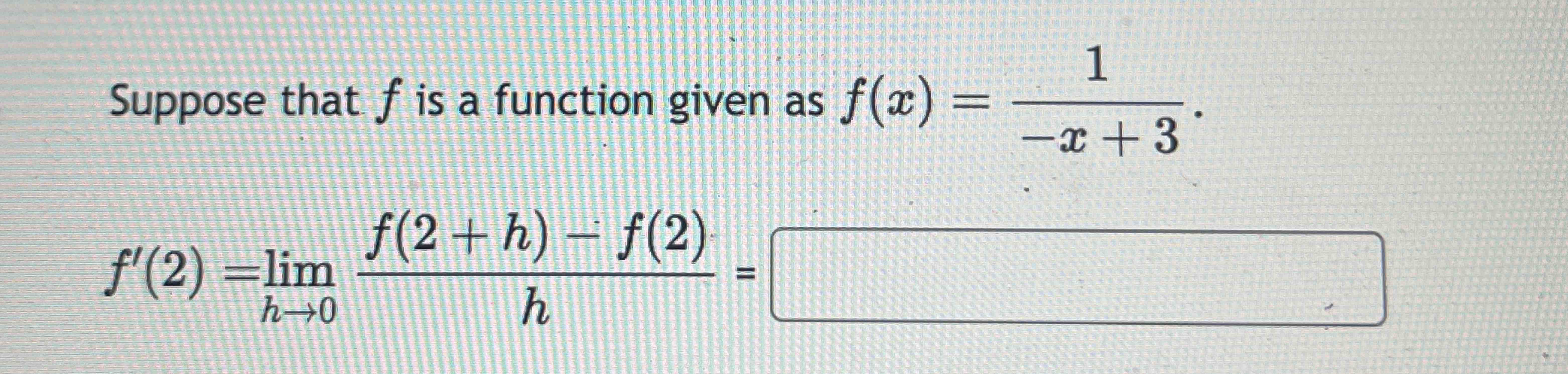 Solved Suppose that f ﻿is a function given as | Chegg.com