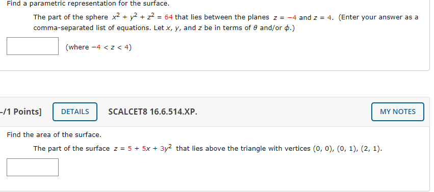 Solved Find a parametric representation for the surface. The | Chegg.com