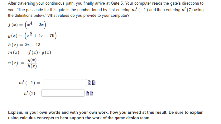 Solved After traversing your continuous path, you finally | Chegg.com
