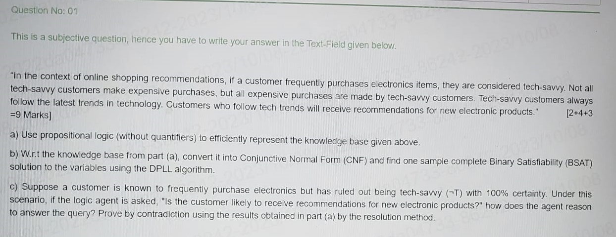 Solved This is a subjective question, hence you have to | Chegg.com