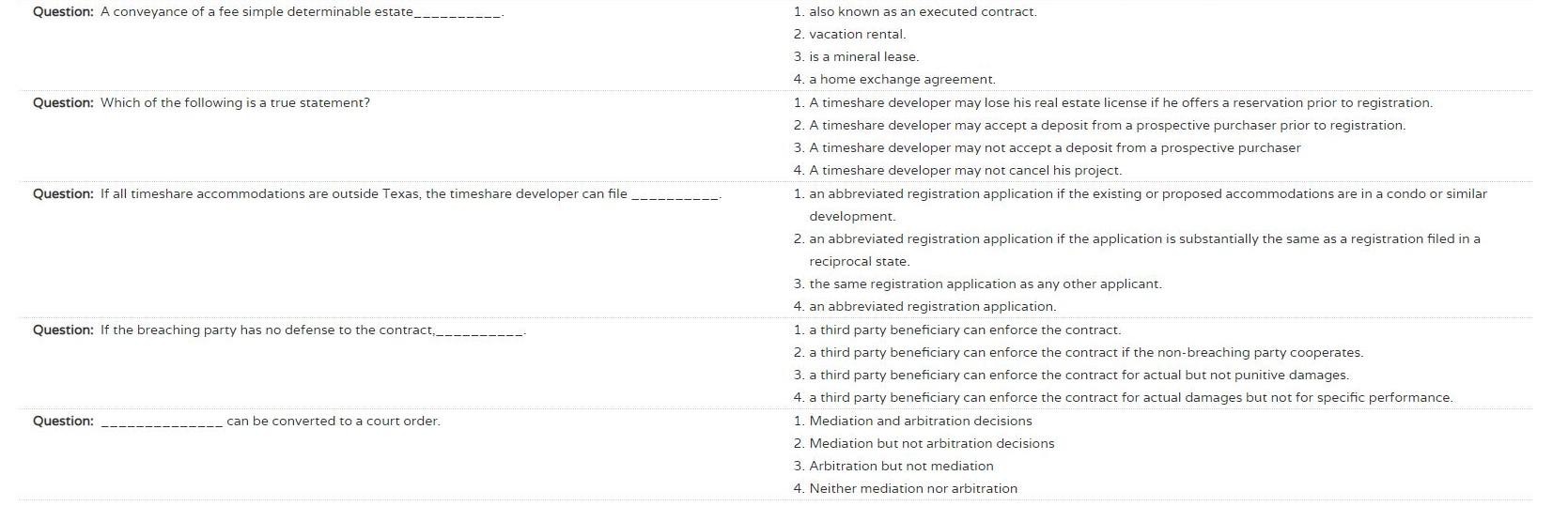 Solved Question: A conveyance of a fee simple determinable | Chegg.com