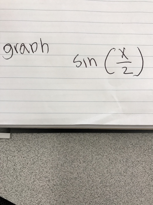 Solved Graph sin (x/2) | Chegg.com