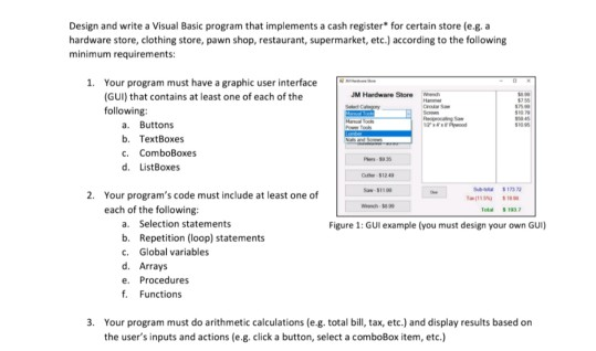 Design and write a Visual Basic program that | Chegg.com
