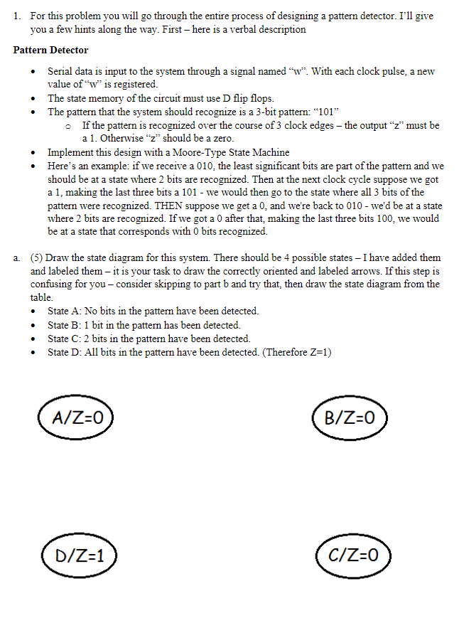 Solved 1. For this problem you will go through the entire | Chegg.com