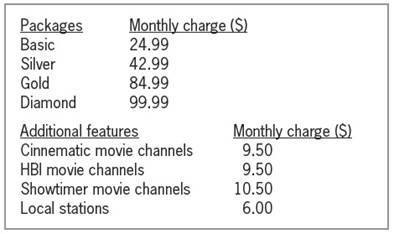 Solved Williams Cable Company wants an application that | Chegg.com